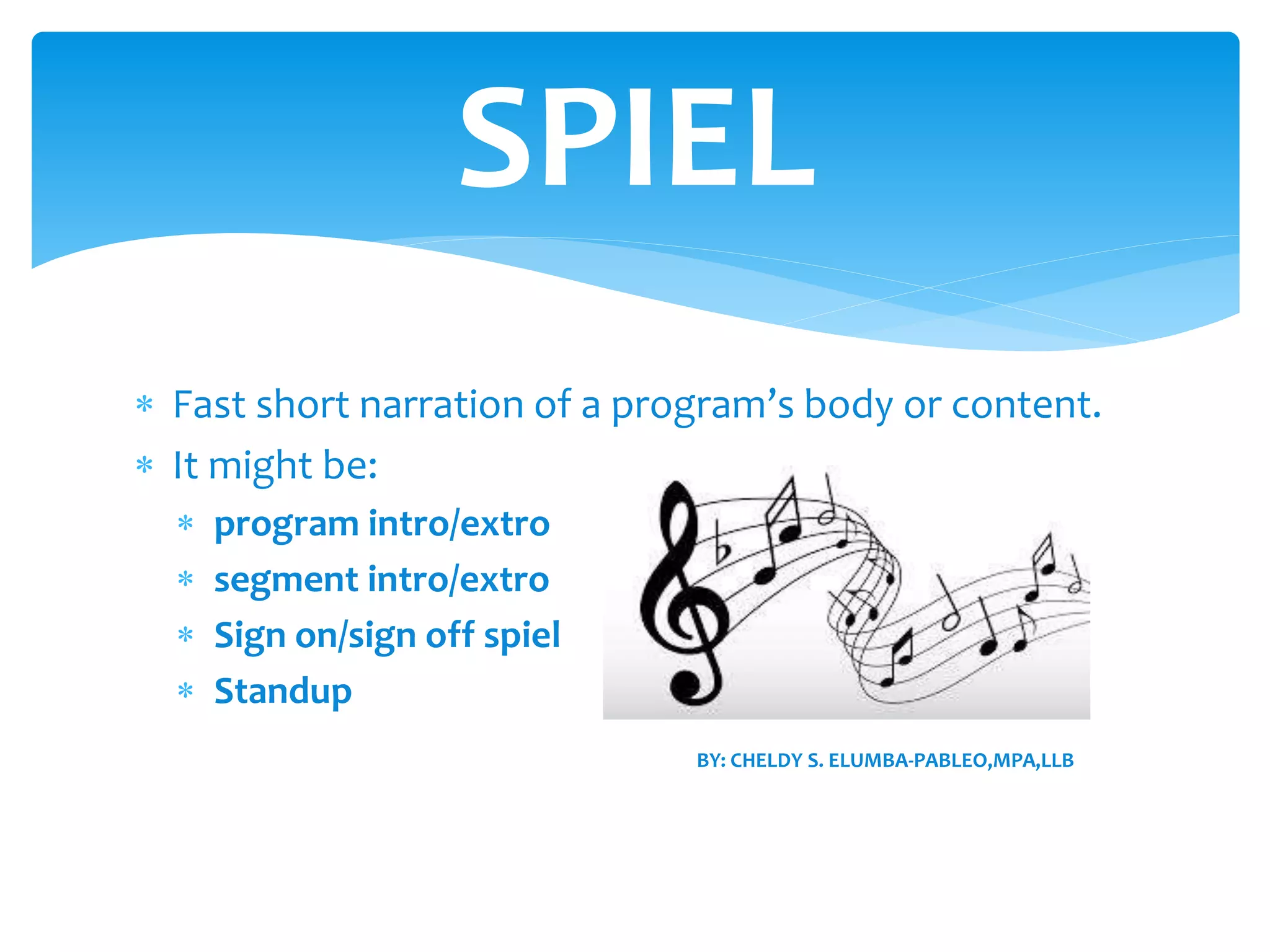 COMMON BROADCASTING TERMS IN RADIO & TV | PPTX