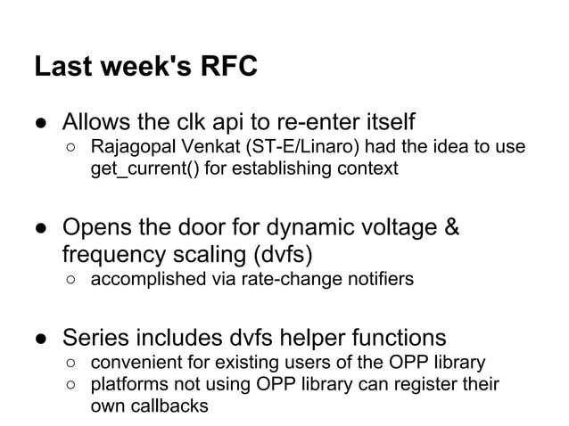 LCA13: Common Clk Framework DVFS Roadmap | PPT