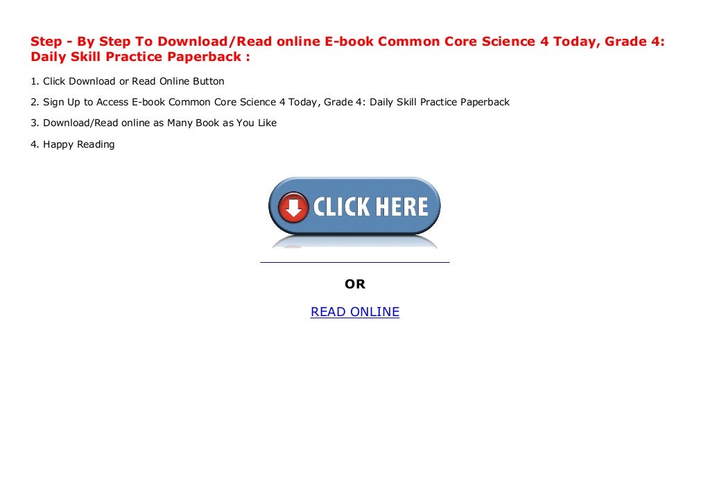 E book Common Core Science 4 Today Grade 4 Daily Skill Practice Pap E book Common Core Science 4 Today Grade 4 Daily Skill Practice Pap