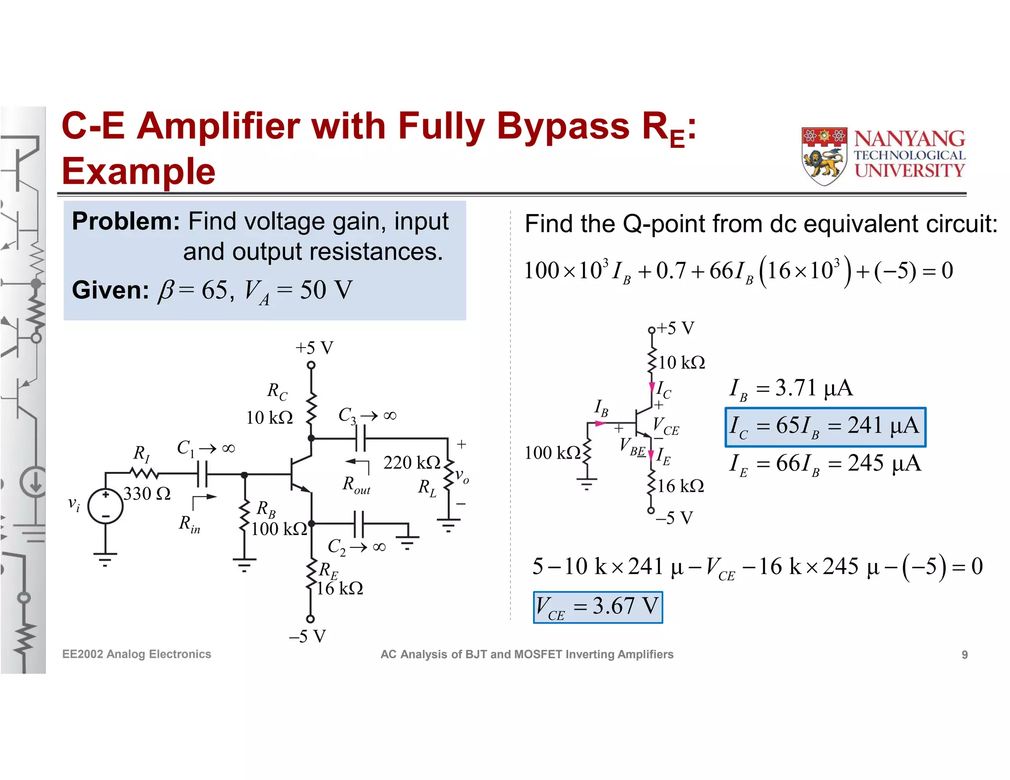 Common Emitter circuit | PDF