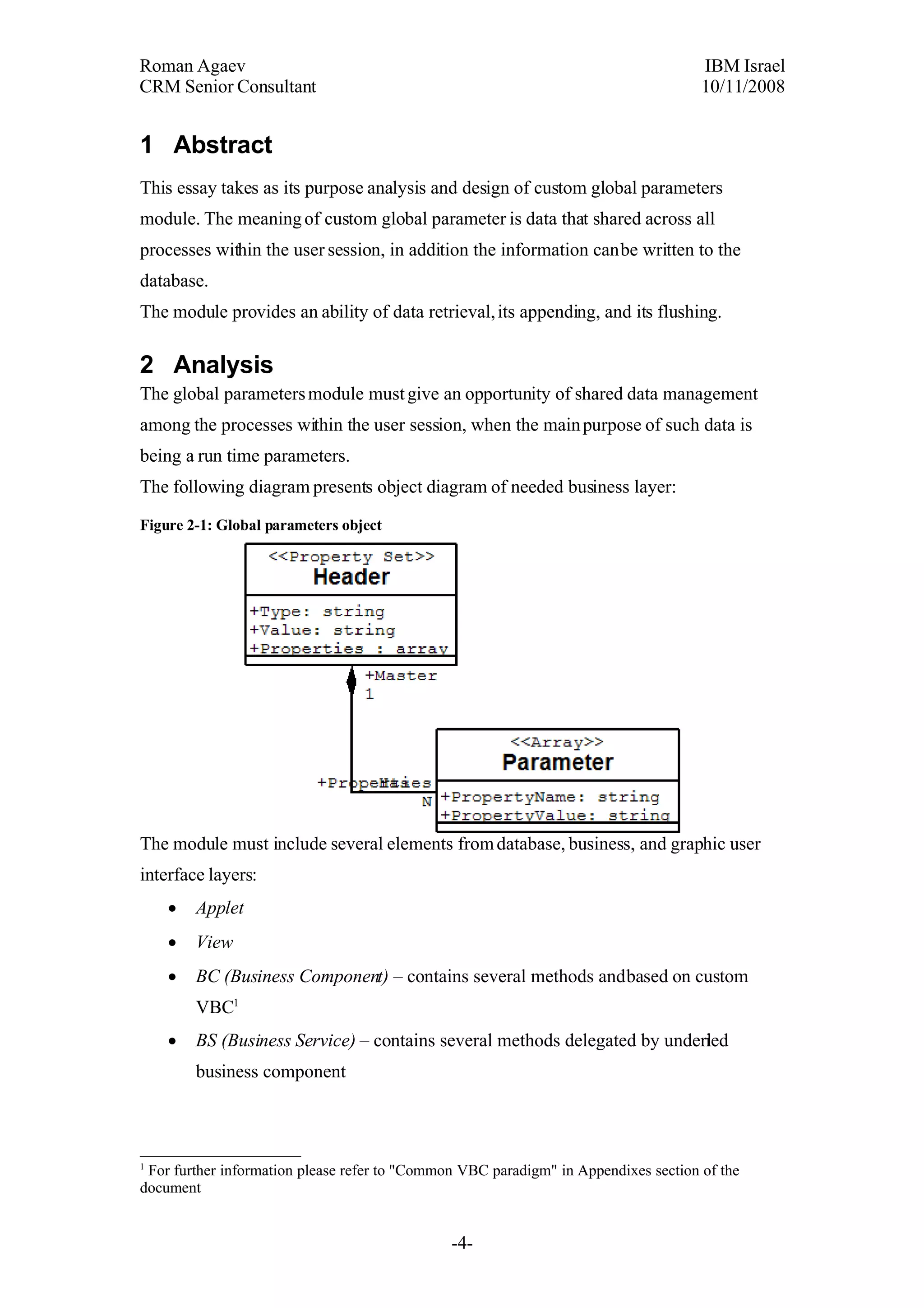 Common Global Parameters | ODT