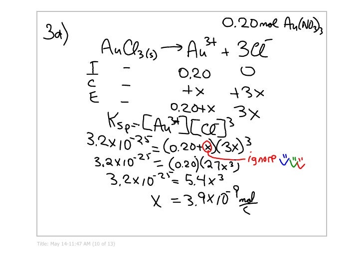Common Ion Problems #2