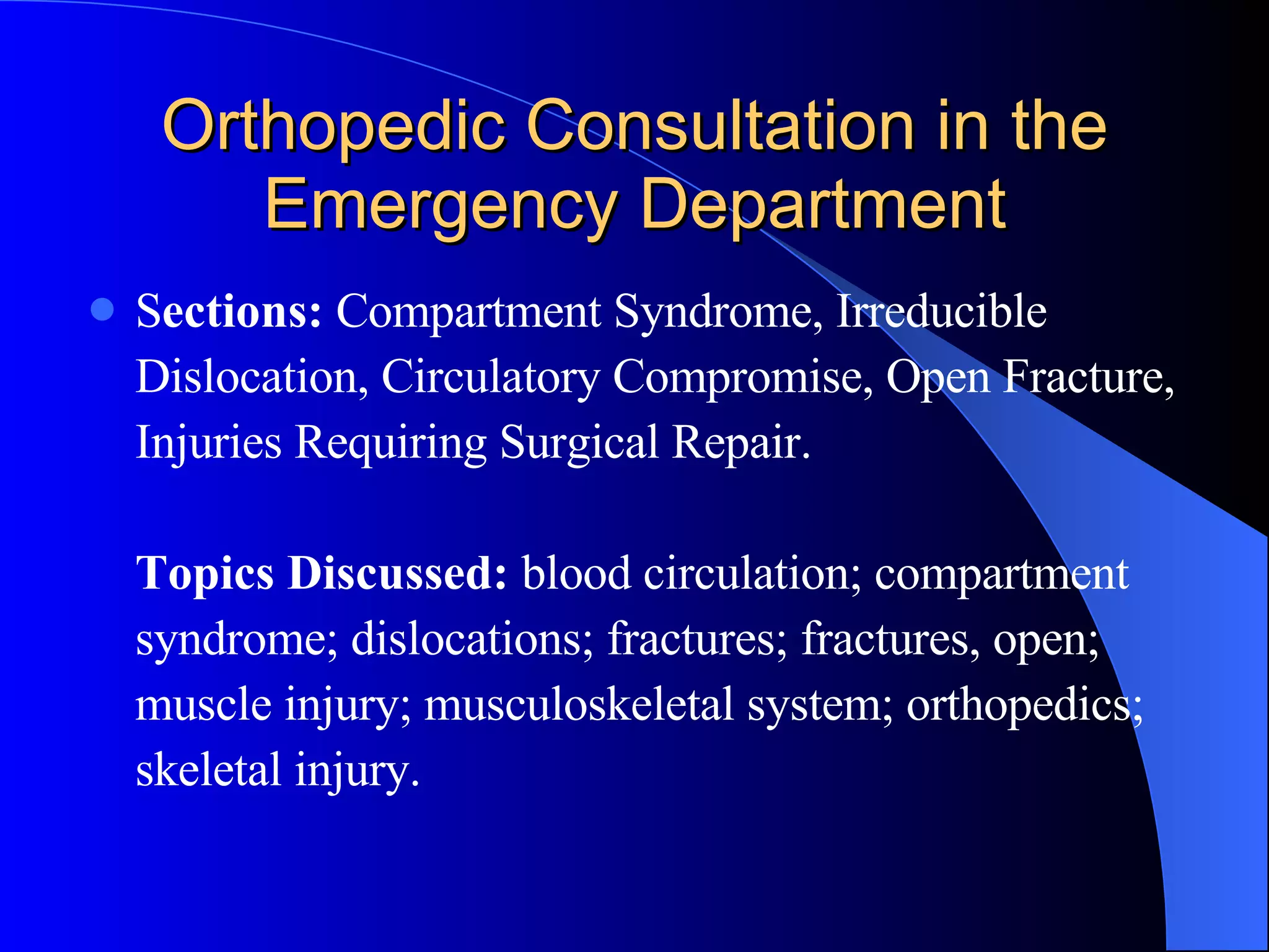 Common pitfalls in orthopedics | PPT