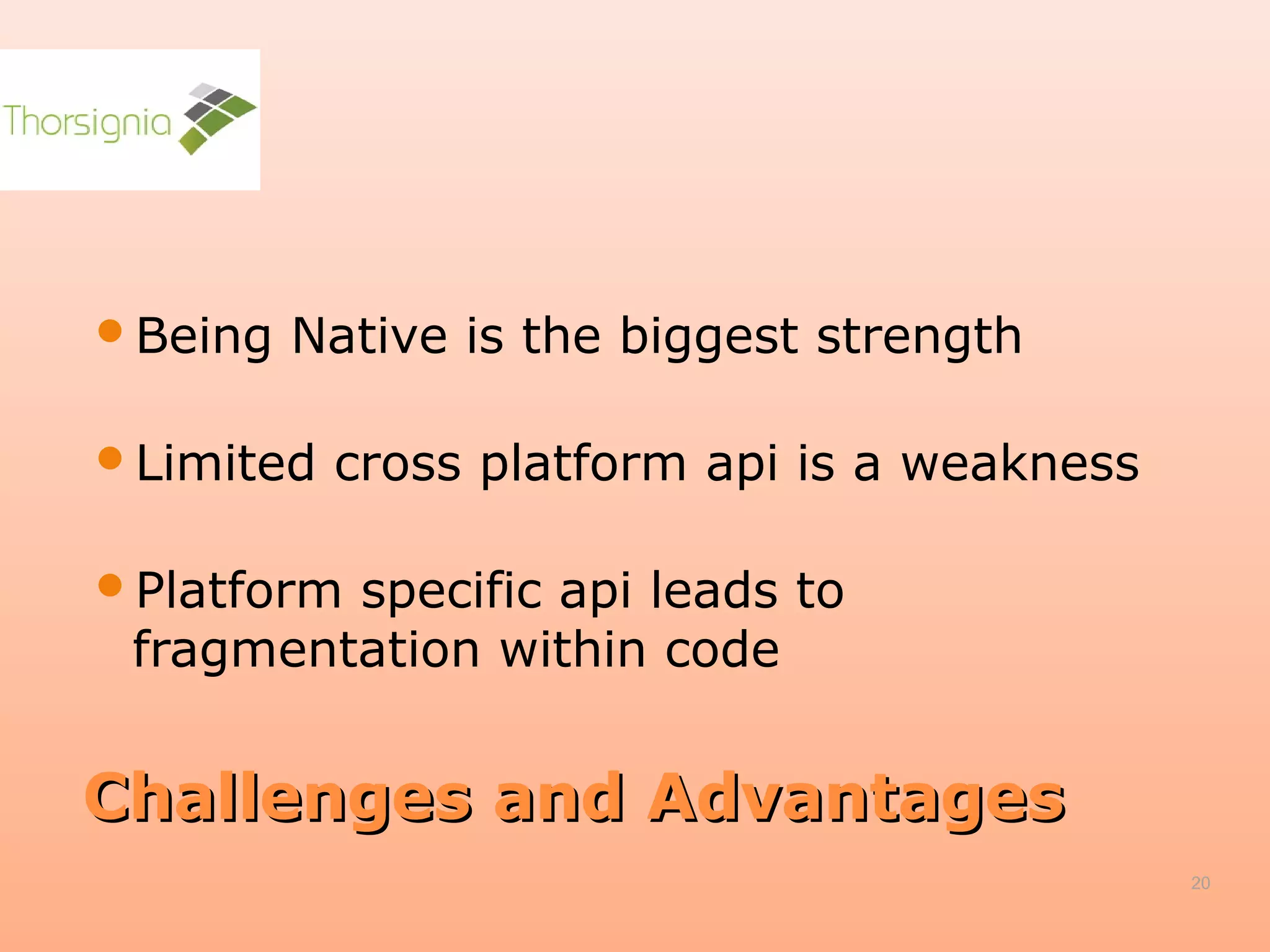 Common platform-for-mobile-applications- thorsignia | PPT