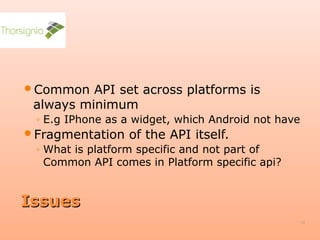 Common platform-for-mobile-applications- thorsignia | PPT