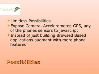 Common platform-for-mobile-applications- thorsignia | PPT
