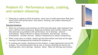 COMMON PROBLEMS FACING WITH TABLETS | PPT