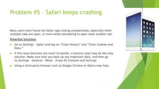 COMMON PROBLEMS FACING WITH TABLETS | PPT