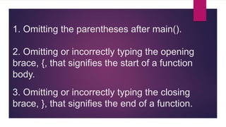 Common Programming Errors | PPT