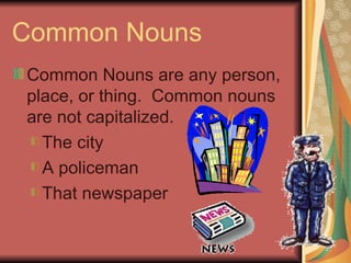 Common-Proper Nouns power point presentation | PPT