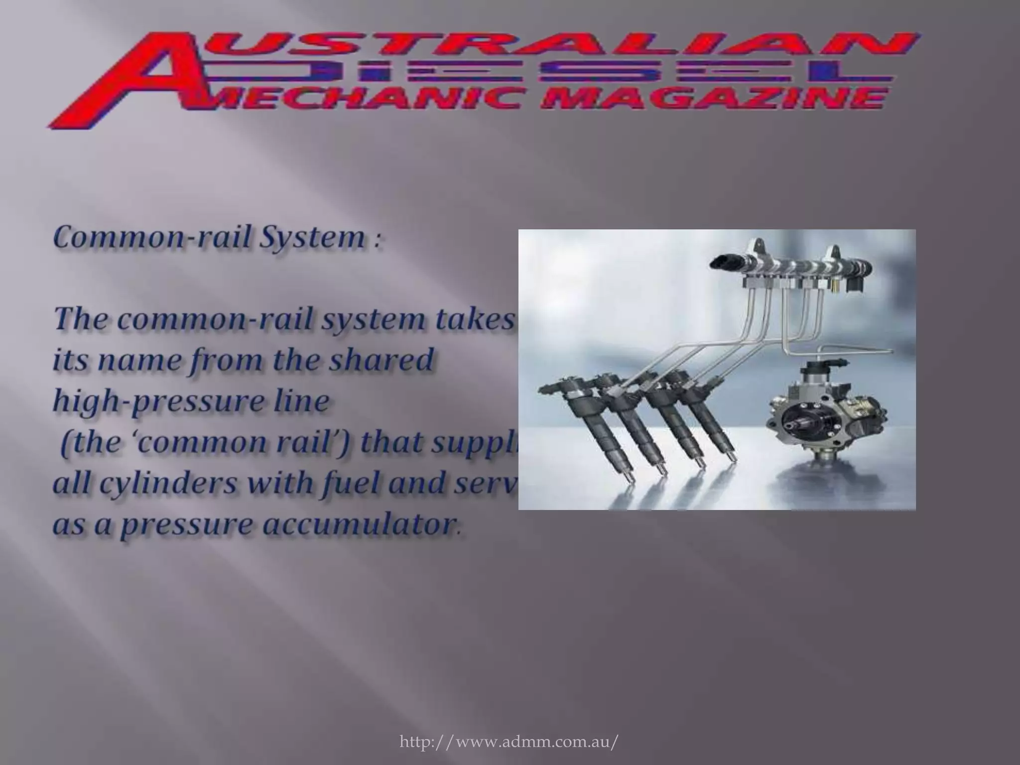 Know more about Common-rail technology at MTQ Engine Systems | PPTX
