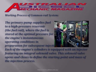 Know more about Common-rail technology at MTQ Engine Systems | PPT
