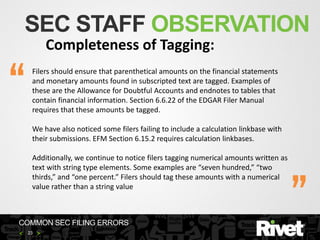 Common SEC Reporting Errors | PPT