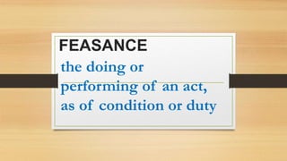 COMMON-TERMS-FEASANCE Administration and Supervision.pptx | Debated ...