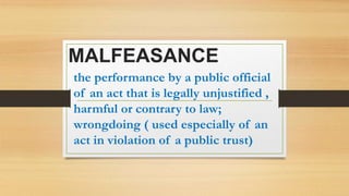 COMMON-TERMS-FEASANCE Administration and Supervision.pptx | Debated ...