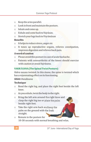 Common Yoga Protocol | PDF