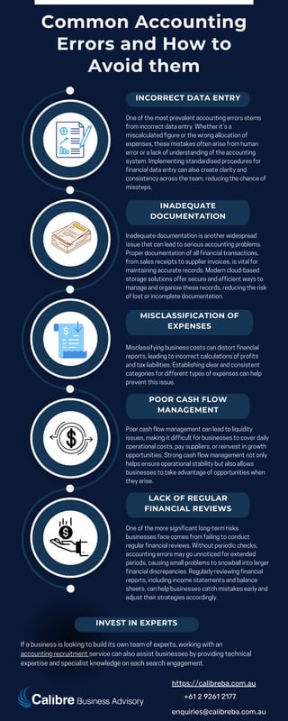 Common Accounting Errors and How to Avoid them | PDF
