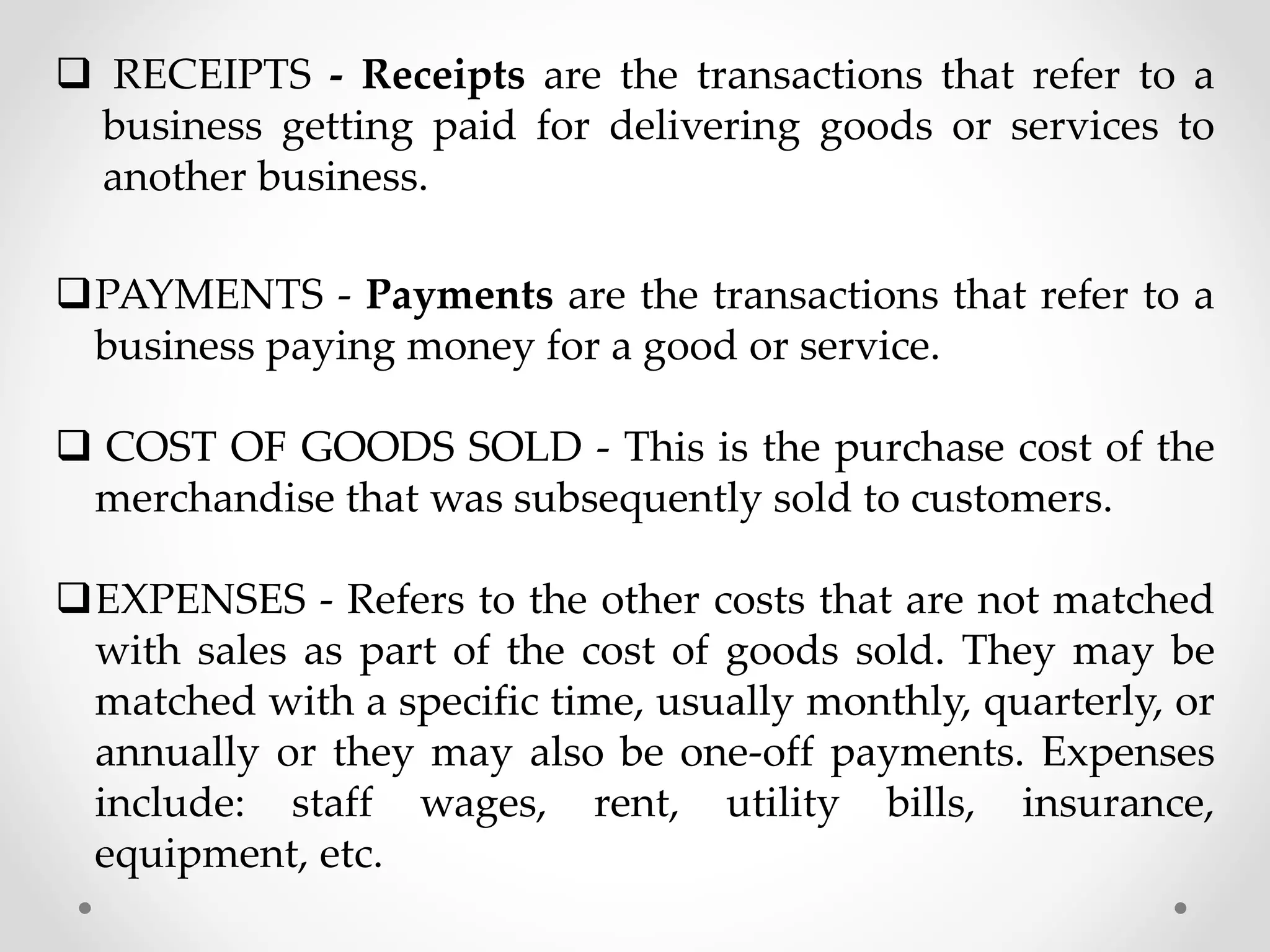 Common Accounting Terminology | PPT