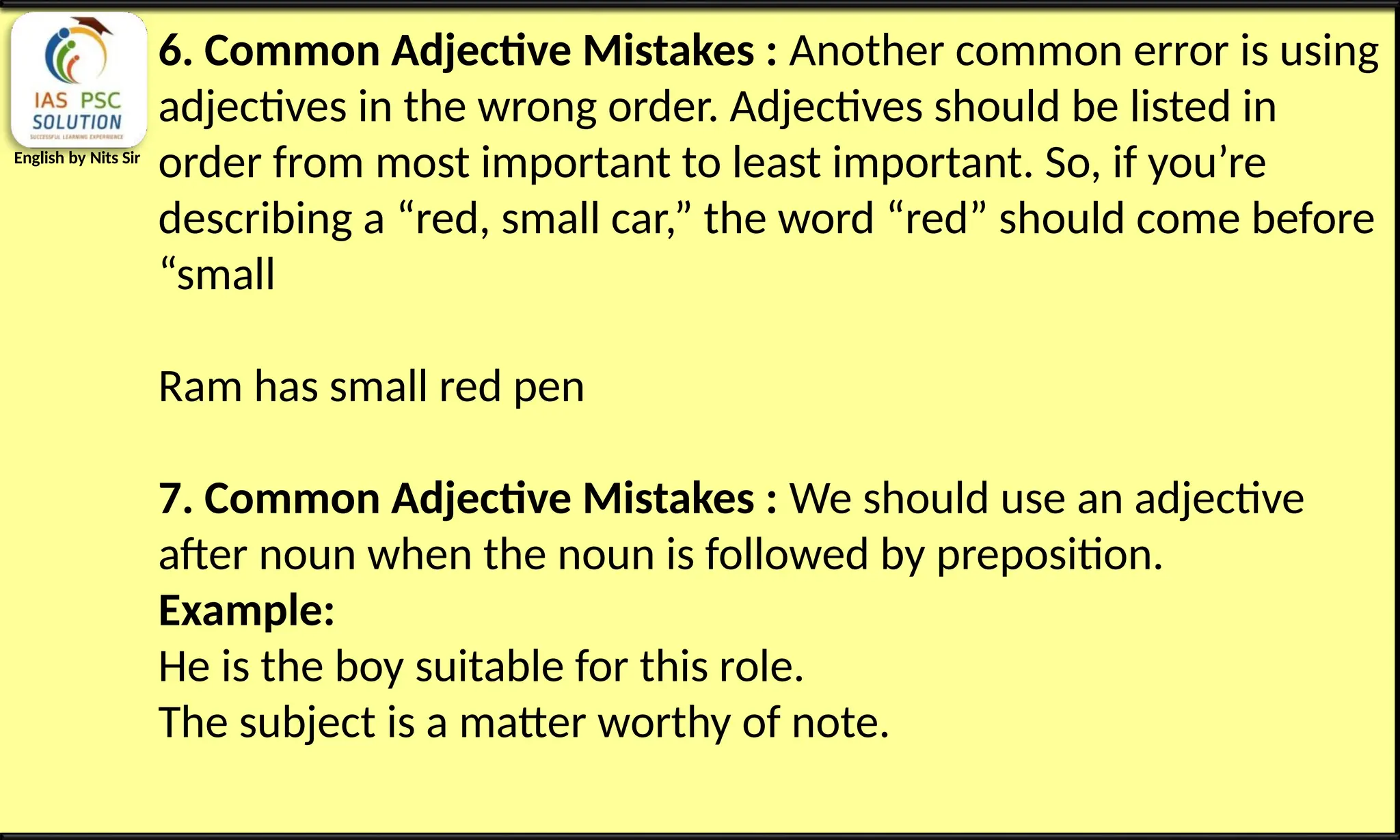 Common Adjective Mistakes for competitive exam.pptx