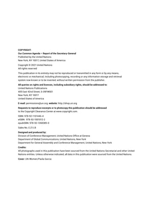 UN Common Agenda Report: The Future of the UN and World: Breakdown or ...
