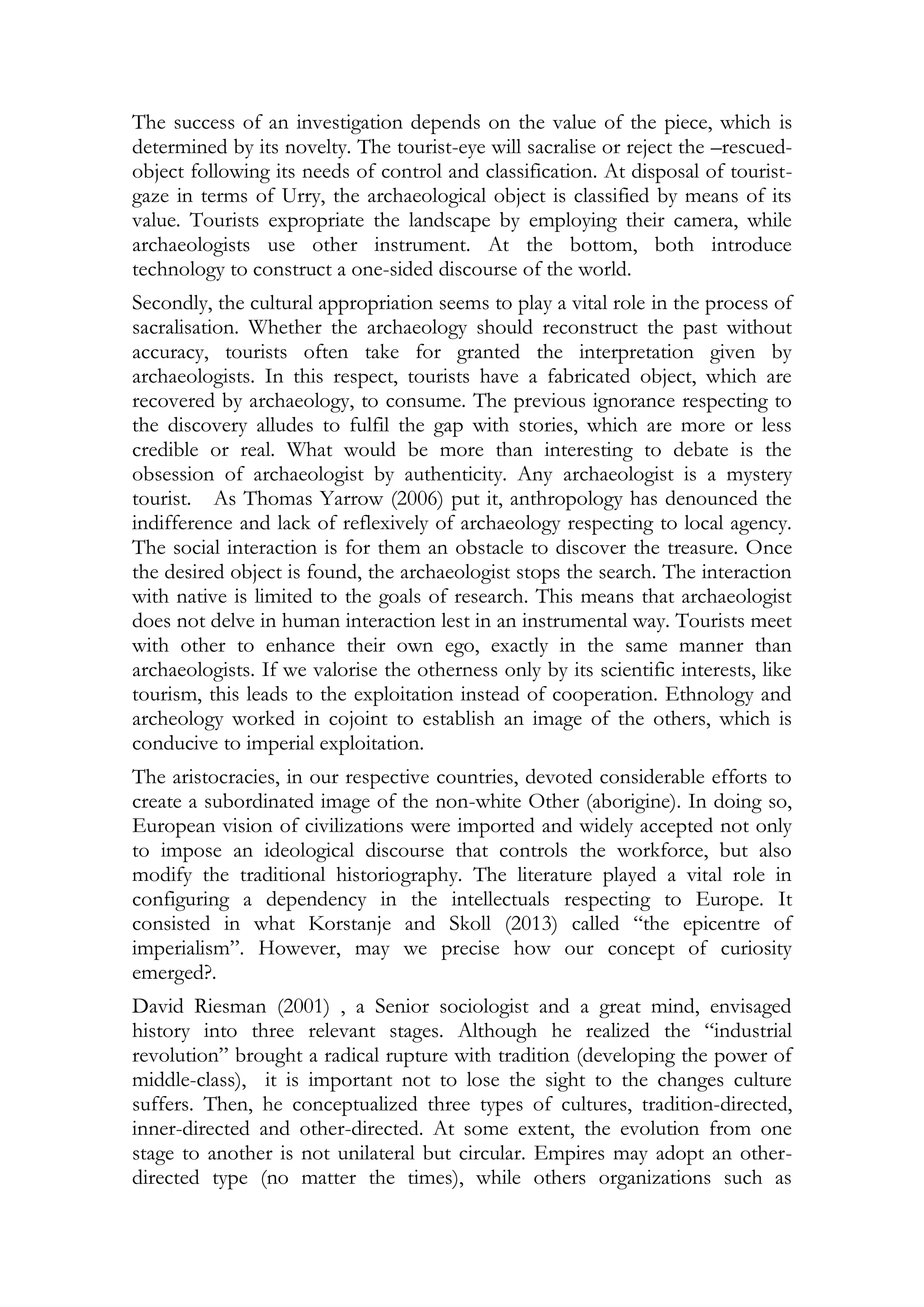 Commonalities between archeology and tourism | PDF