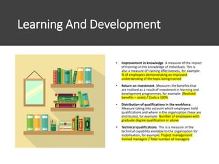 Common analysis measures used in human resources management | PPT