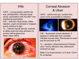 Eye presentations to the Emergency Department | PPTX