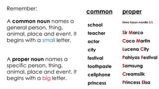 common and proper nouns powerpoint presentation english three kto 12 ...