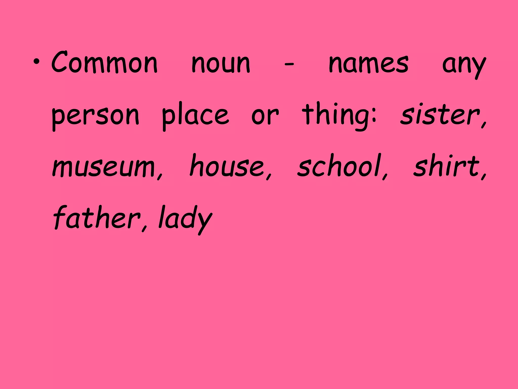 Common and proper nouns | PPT