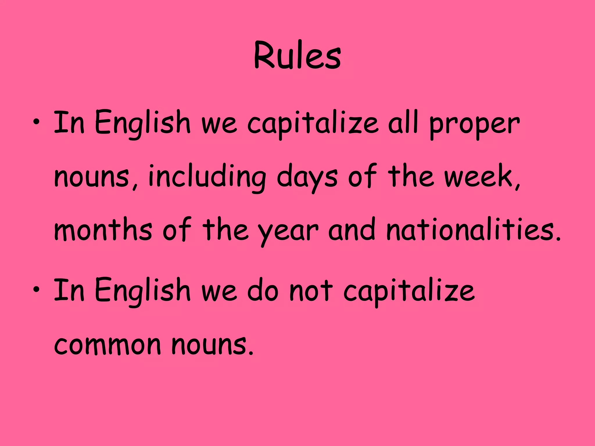 Common and proper nouns | PPT