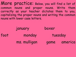 Common and proper nouns | PPT