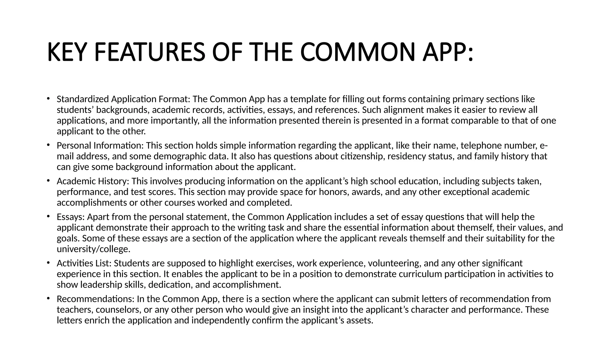 Common App - Learn Planning the Activity List with Rostrum Education ...
