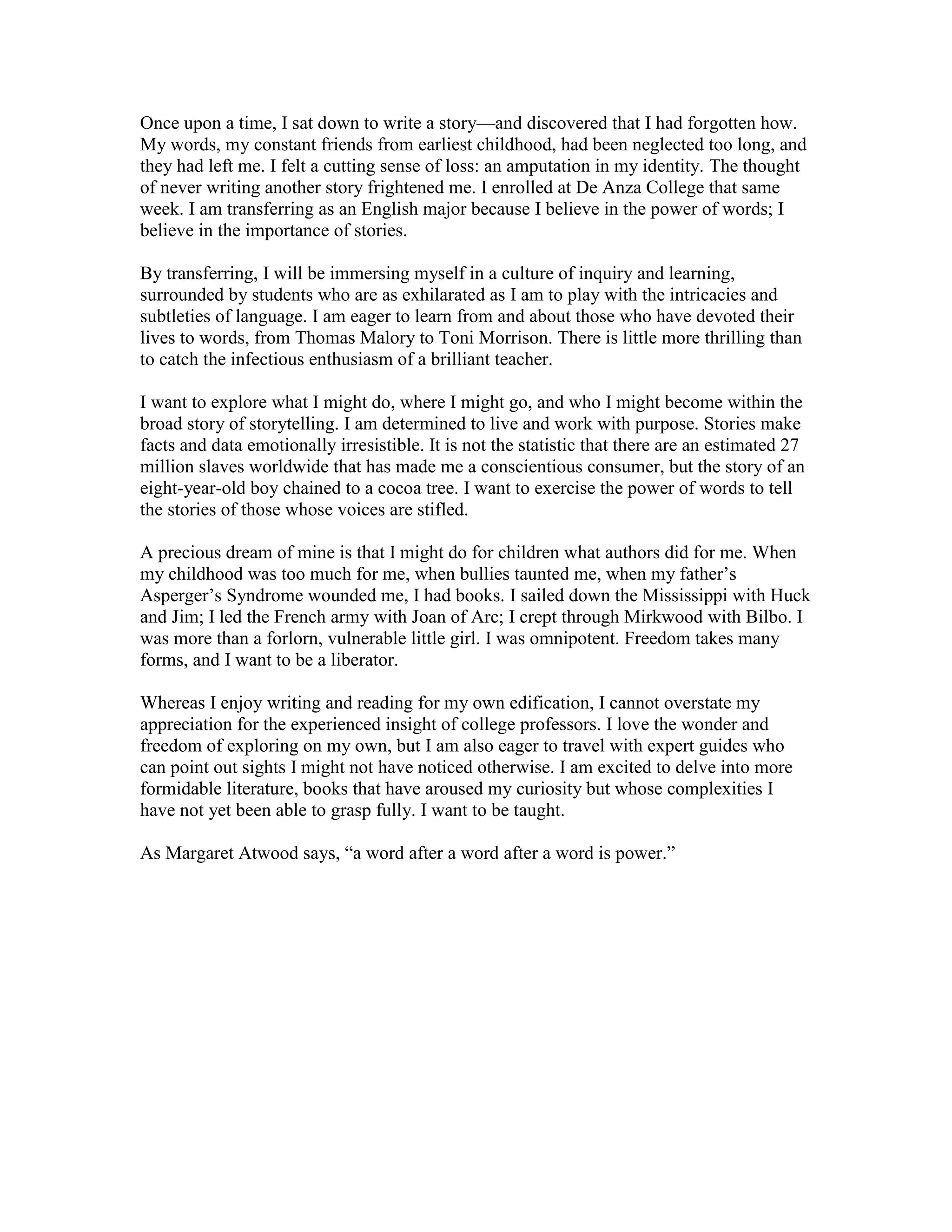 Common app essay sample 2 | DOCX