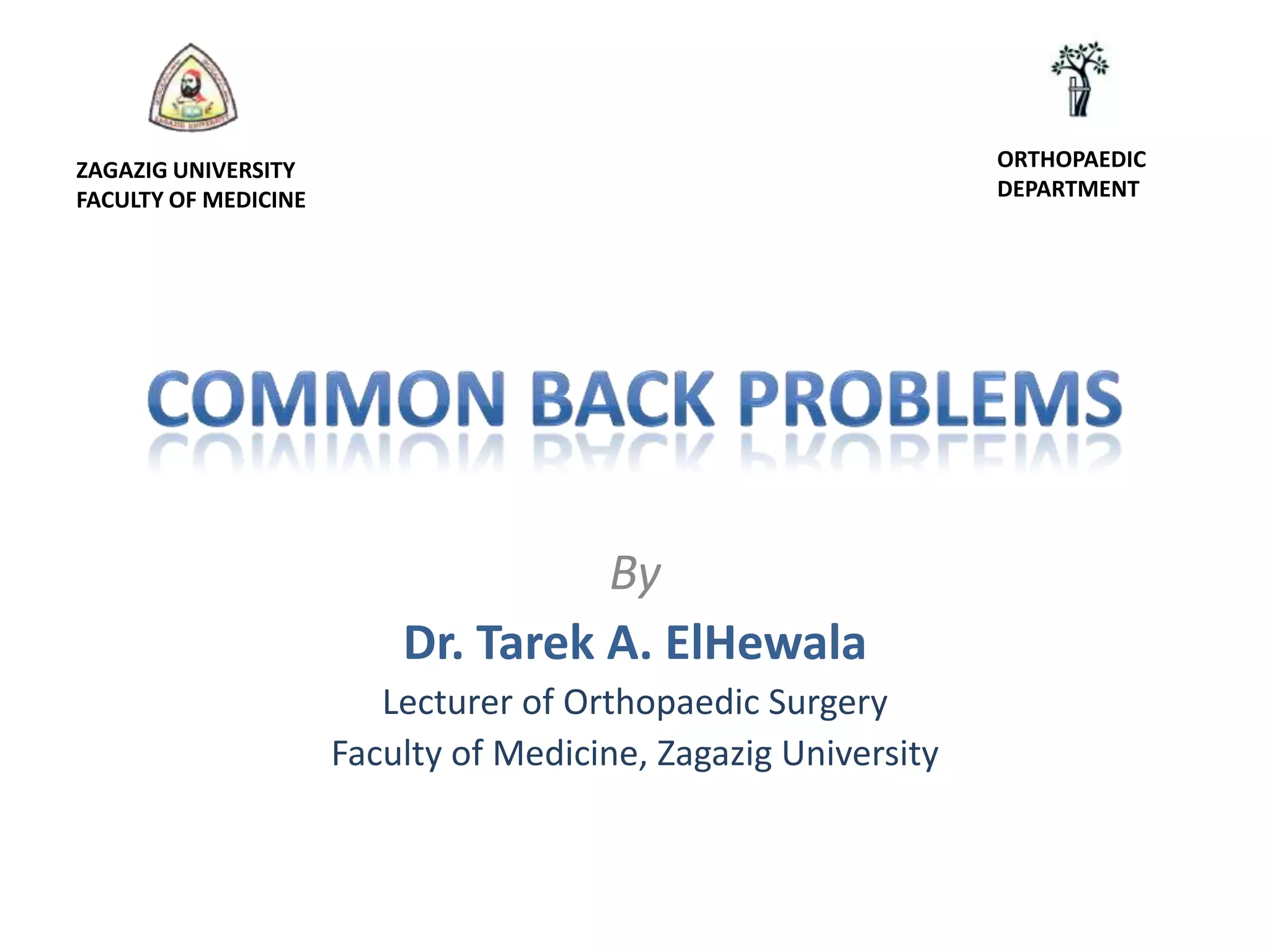 Common back problems | PPTX