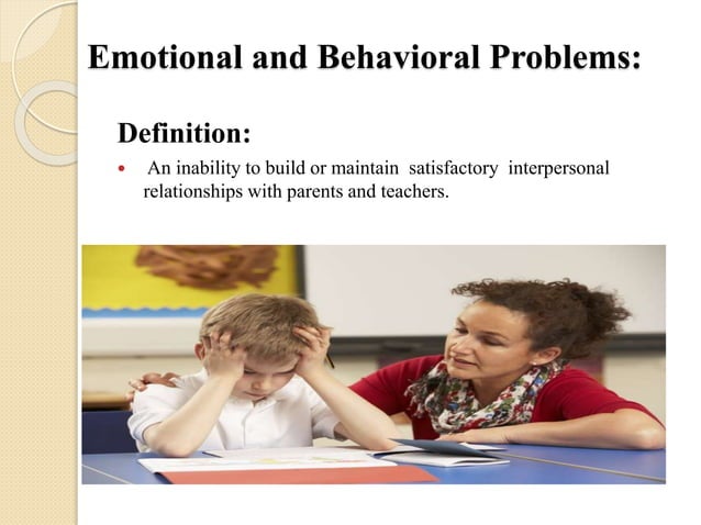Common behavioral and emotional problems in children | PPTX