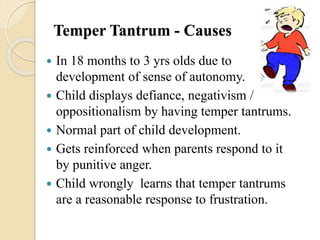 Common behavioral and emotional problems in children | PPTX