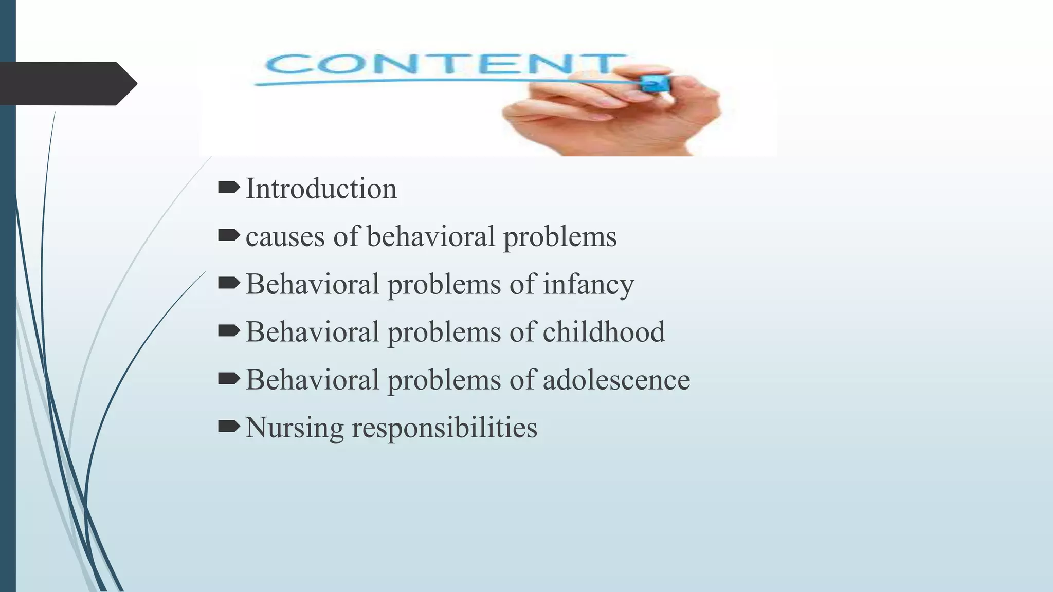 COMMON BEHAVIORAL PROBLEMS AND THEIR MANAGEMENT in PEDIATRICS | PPTX