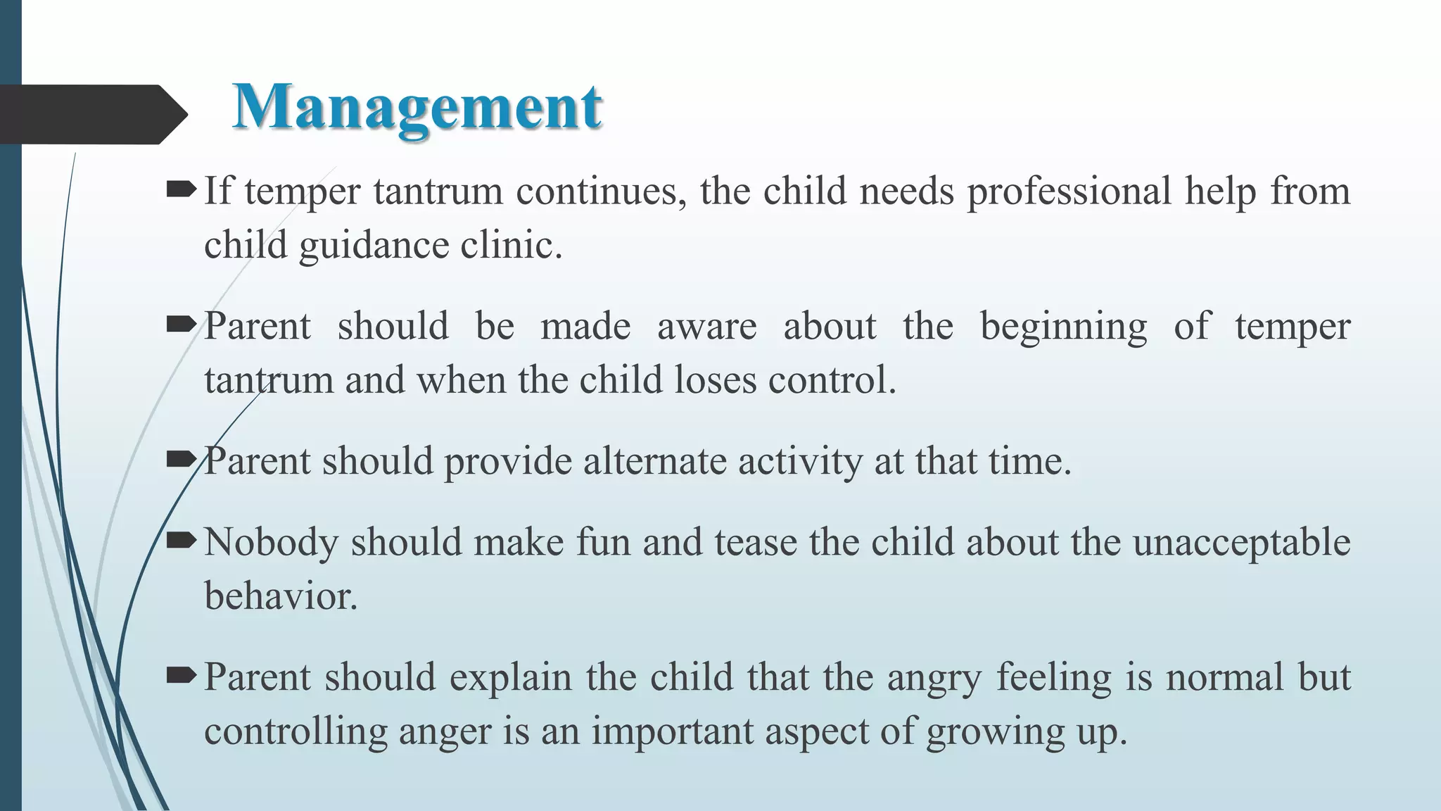 COMMON BEHAVIORAL PROBLEMS AND THEIR MANAGEMENT in PEDIATRICS | PPTX