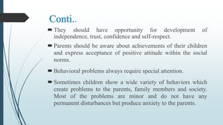 COMMON BEHAVIORAL PROBLEMS AND THEIR MANAGEMENT in PEDIATRICS | PPTX