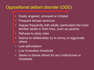 Common behavior disorder | PPTX