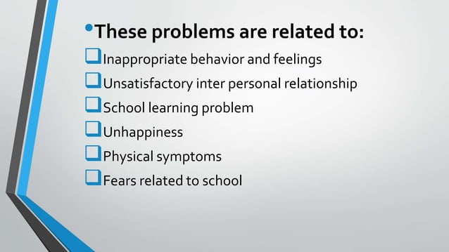 Common behavioural problem and management for school child | PPTX