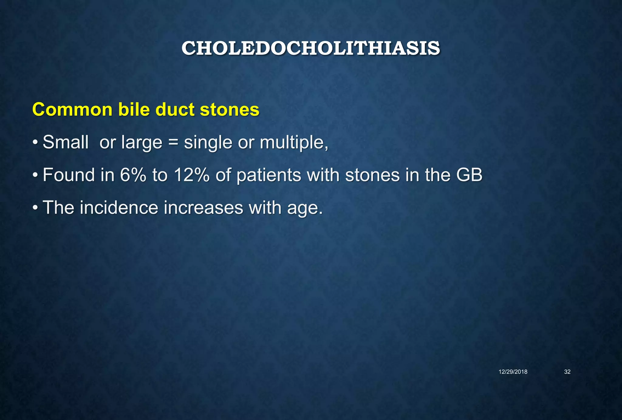 Common bile duct stone | PPT