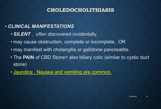 Common bile duct stone | PPTX