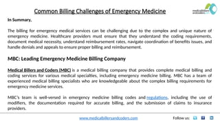 Common Billing Challenges of Emergency Medicine.pptx