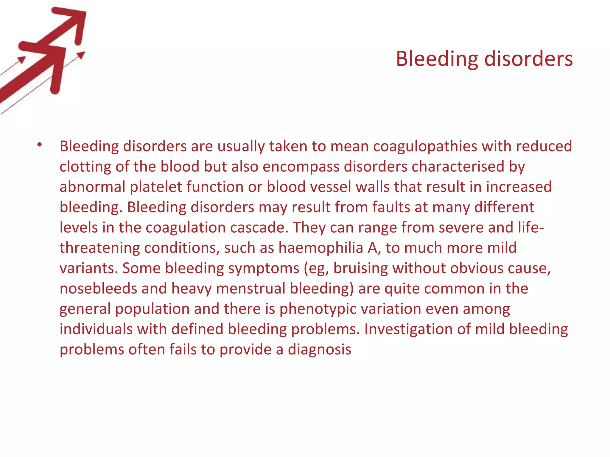 Common bleeding and clotting disorders | PPT