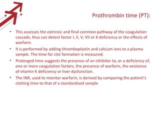 Common bleeding and clotting disorders | PPT