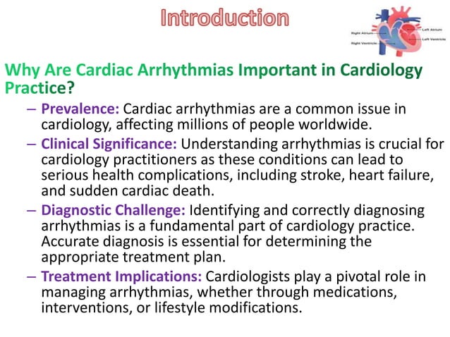 common cardiac arrhythmias.ppsx | Heart and Cardiovascular Diseases | Diseases and Conditions