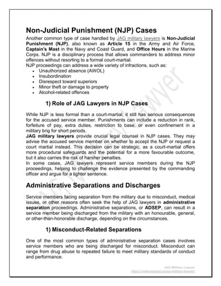 Common Cases Handled by JAG Military Lawyers in Military Courts | PDF ...