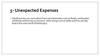 Common causes of bankruptcy | PPTX