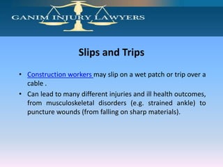Common Causes of Construction Site Accidents | PPTX